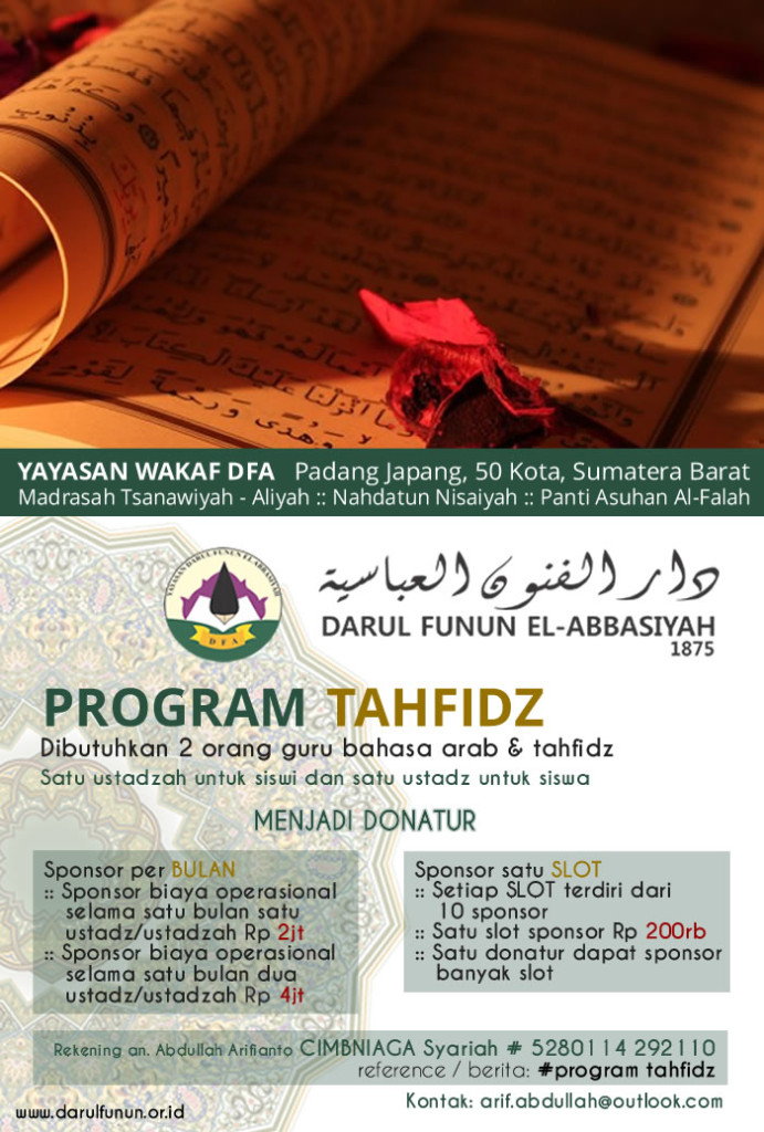 program tahfidz | Darul Funun El-Abbasiyah